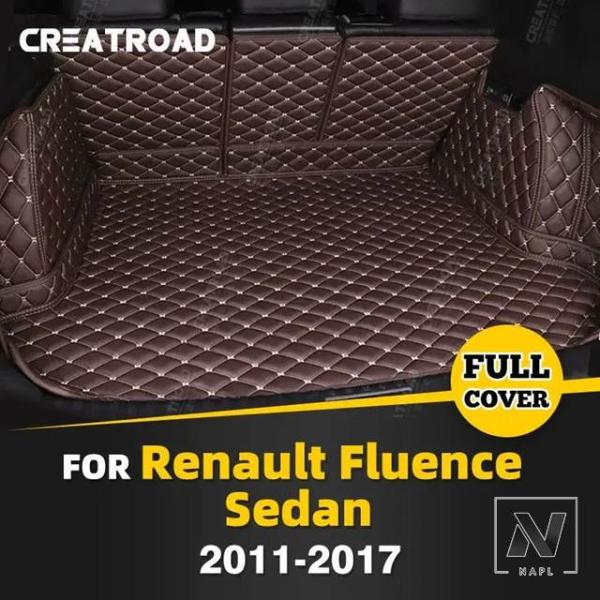 RENAULT FLUENCE SEDAN 2011-2017 16 15 14 13 オートフルカバートランクマット パッド カーゴライナー 内装アクセサリー■仕様 【爆買】車のフロアマットの種類:全天候型パターン:花の形高懸念化学物質:...
