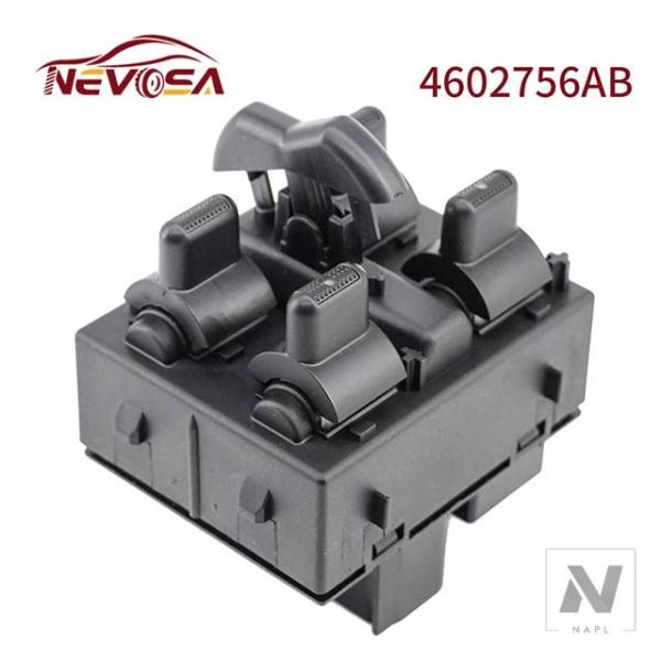 ジープ ラングラー 2007-2010 4ドア 4602756AB パワーウィンドウコントロールスイッチ アクセサリー 12ピン 4602756AA グリーンライト■仕様 【爆買】機能:フロント電動マスターカーパワーウィンドウスイッチガラス...