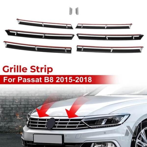 VW PASSAT B8 フロントグリル クロームメッキ 2015 2016-2018 バリアント クロームメッキ装飾ストリップ フロントグリル■仕様 【爆買】高懸念化学物質:なしモデル:フロントグリルクロームメッキ適合:2015 2016...