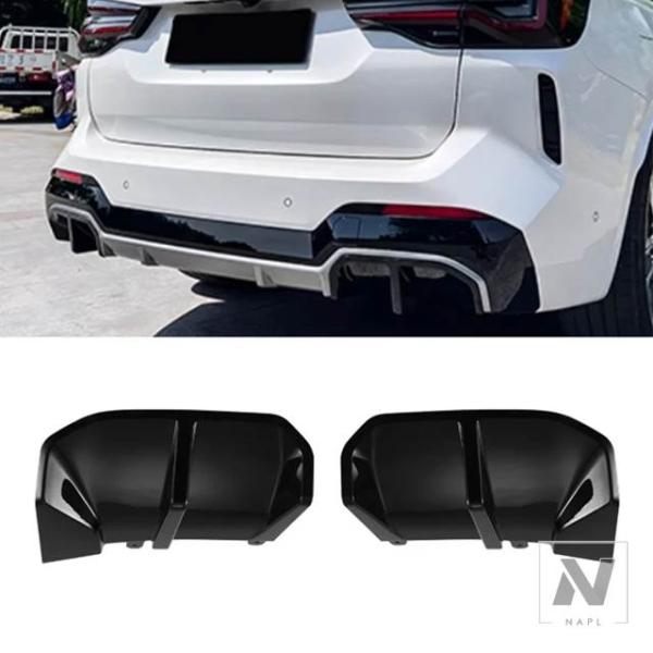 BMW IX3 G08 M SPORT 2021-2024 2個 リアリップスポイラー ディフューザー リップスプリッター 装飾ステッカー■仕様 【爆買】高懸念化学物質:なし適合:2021-2024原産国:中国本土タイプ:バンパー素材:AB...
