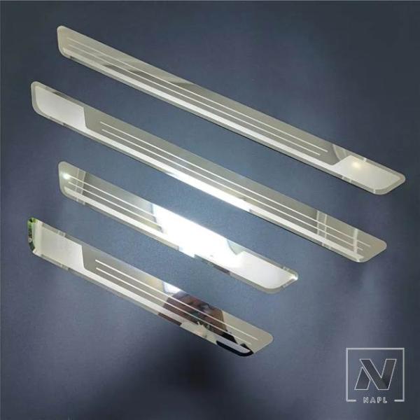 VW VENTO GOLF GTI JETTA BORA POLO UP 2010-2022-2024 車ドアシルスカッフプレートバーしきい値ペダルプロテクターアクセサリー■仕様 【爆買】高懸念化学物質:なし幅:3.8cm長さ:49cm外部...
