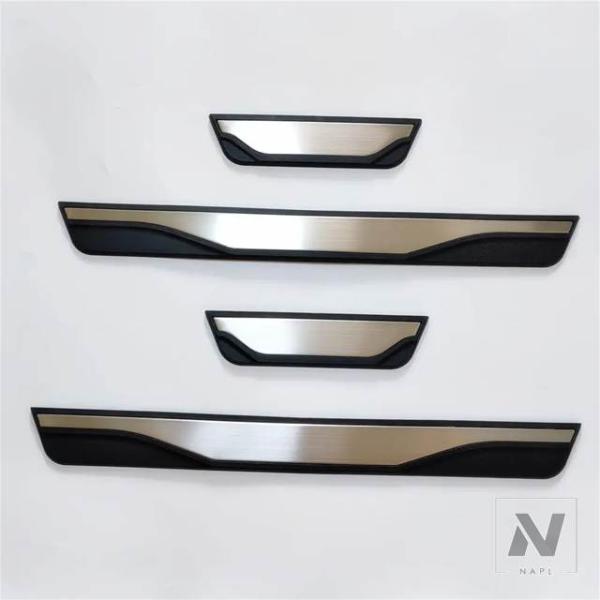 VW T-CROSS 2018-23 ドアシルスカッフプレートトリムカースタイリングキックペダルプロテクターアクセサリー■仕様 【爆買】高懸念化学物質:なし幅:5.5cm長さ:54.5cm外部試験認証:ISO9000モデル:車のドアシルスカ...