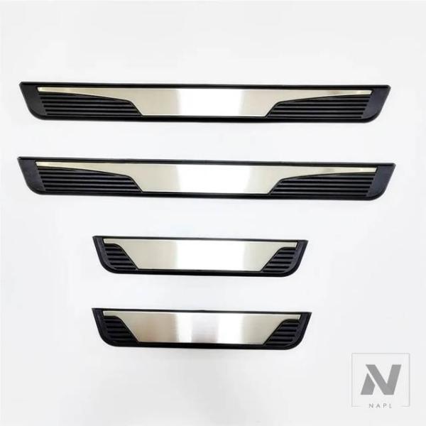 三菱 エクリプスクロス 2017-23 車ドアシルスカッフプレートトリムスタイリングキックペダルガードステッカー■仕様 【爆買】高懸念化学物質:なし幅:4.8cm長さ:48cm外部試験認証:ISO9000モデル:車のドアシルスカッフプレート...