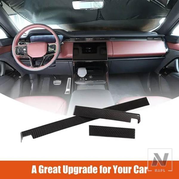 ランドローバー レンジローバー スポーツ L461 2023+ ABS カーボン カーセンターコンソール装飾ストリップステッカー 3個■仕様 【爆買】高懸念化学物質:なし重量:256g外部試験認証:ISO9001年:2023+ブランド名:M...