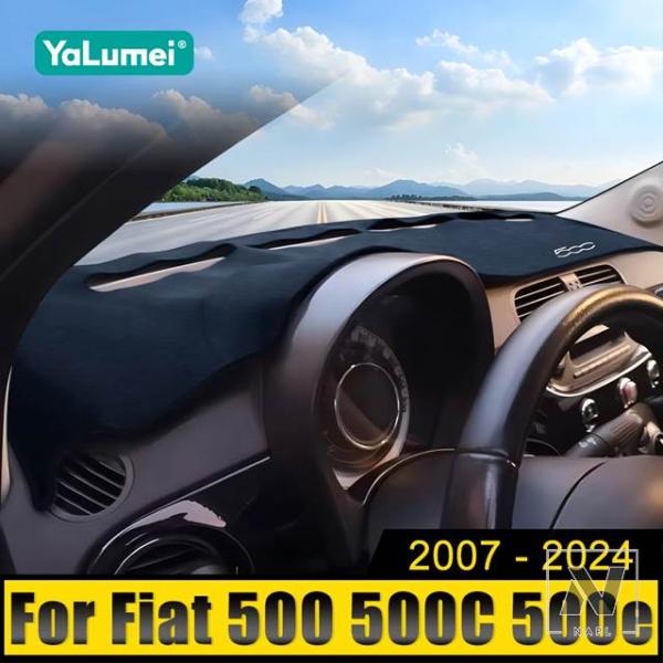 フィアット 500 500C 500E アバルト 595 2007-2020-24 車 ダッシュボードサンシェードカバー 遮光マット UVカットカーペットパッド■仕様 【爆買】高懸念化学物質:なし重量:0.5KG高さ:1インチ幅:1インチ長...