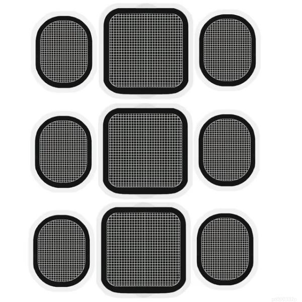 EMS 替えパット 3組（全部で9枚） スレンダートーン 対応 粘着パット 互換 腹筋 トレーニング ジェルシート ジェルパット 電極 通電