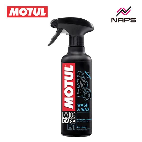 MOTUL WASH &amp; WAX・品番：112724・容量：400ml・用途：Care・製品ジャンル：MC CARE製品特徴MOTUL Wash &amp; Waxは、オートバイのための水を使わないクリーナー（ドライクリーナー）です...