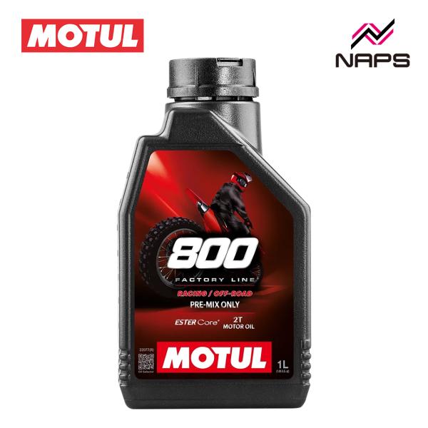 MOTUL 800 FACTORY LINE OFF ROAD 2T・品番：104038・容量：1L・用途：Engine・エンジンの種類：2T・製品ジャンル：800・粘度：-製品特徴2STモーターサイクルエンジン用オイル。 エステル・コア・...