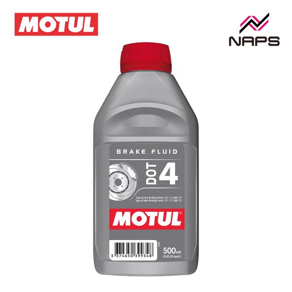 MOTUL DOT 4・品番：112834・容量：500ml・用途：Brake fluids・製品ジャンル：DOT製品特徴DOT4規格適合ブレーキフルードポリグリコール・ベース市販車用ブレーキフルードの規格である DOT 4規格に適合したポ...