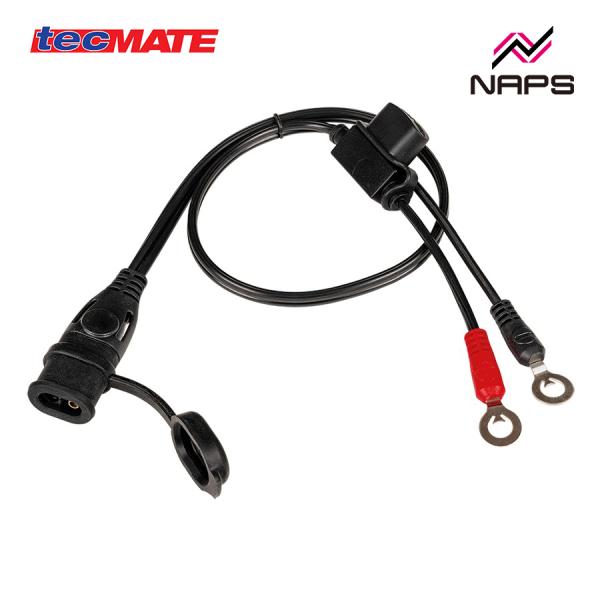 【スペック】・長さ：50cm・定格電流：5A (最大7A)・充電コネクタ：SAE→丸端子 M6/M8・15Aヒューズ付パワースポーツ車両用バッテリー対応　耐候性のある接続システムとケーブルを備えたプレミアム高速接続耐久バッテリーケーブル■長...