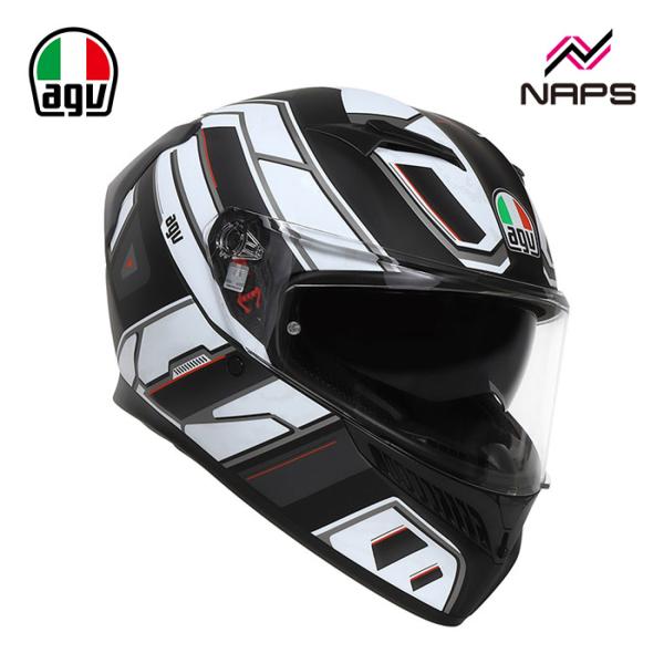 AGV K3 RIVIA MATT BLACK/WHITE (リヴィア マットブラック/ホワイト)
