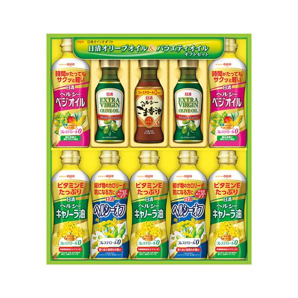 ■箱サイズ：42.5×37.9×6.5cm・約4kg■商品内容：ヘルシーキャノーラ油(350g)×3、ヘルシーオフ・ヘルシーベジオイル(各350g)・エキストラバージンオリーブオイル(145g)×各2、ヘルシーごま香油(145g)×1■賞味...