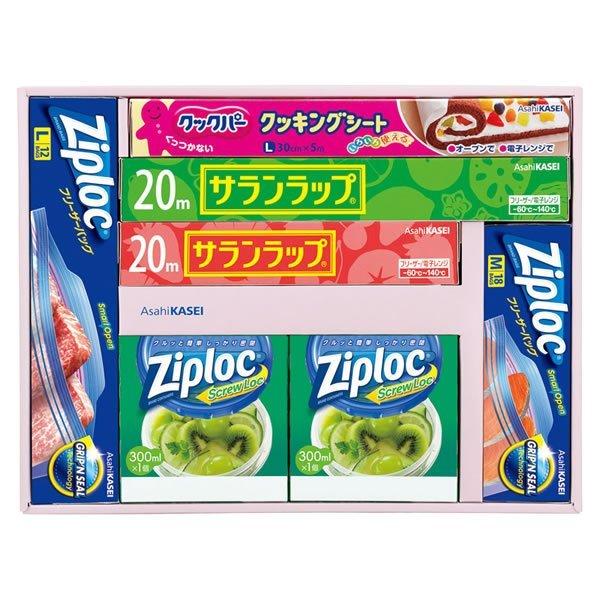 箱サイズ：305×401×68mmサランラップ30cm×20m、22cm×20m・ジップロックフリーザーバッグL12枚入・ジップロックフリーザーバッグM18枚入（米国）・ジップロックスクリューロック300mL×2（韓国）・クックパークッキン...
