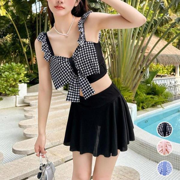 トップス素材：ポリエステル85％+ポリウレタン15％ボトムス素材: ポリエステル85％+ポリウレタン15％カラー：ブラック/パープルブルー/モスピンクサイズ:ワンサイズトップス着丈:約34cm トップバスト:約62-100cm アンダーバス...