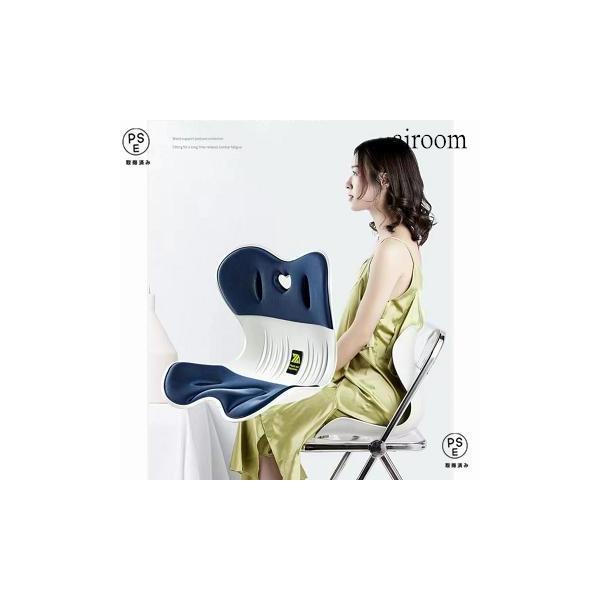 骨盤矯正座椅子 姿勢サポートチェア 腰当て 背当て クッション オフィスチェアシート 腰痛対策  背筋 猫背対策 腰痛防止 軽量 コンパクト 5色