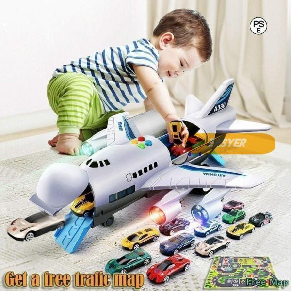 ■商品詳細キッズおもちゃシミュレーショントラック慣性飛行機音楽Stroy Light Planeダイキャスト＆おもちゃの乗り物旅客機のおもちゃ車の男の子のおもちゃ航空機の色：白、青ABS素材で作られており、安全で、環境に優しく、無毒です。幼...
