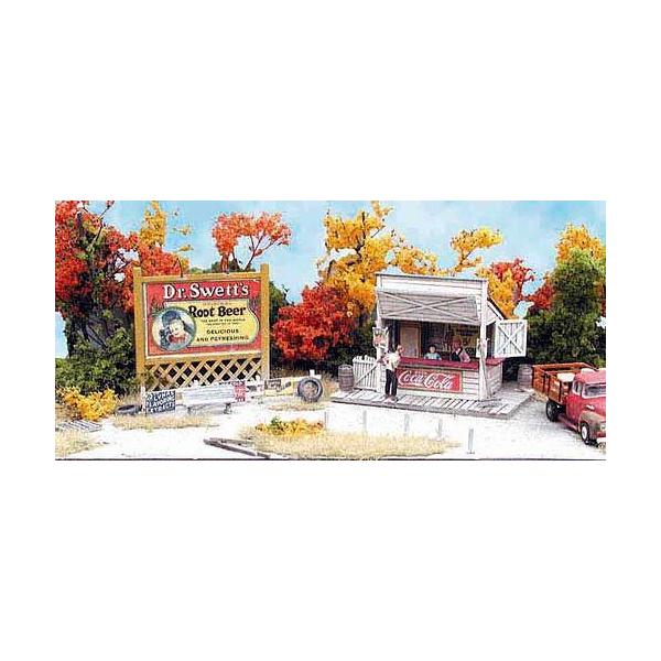 Bar Mills Scale Model Works HO Scale 「Swanson's Lunch Stand」w/Billboard<br>※看板付属