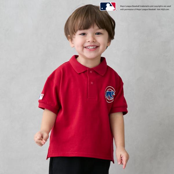 ■トドラー■＼大好評！MLBオリジナルアイテム登場／人気のMLBオリジナルアイテムシリーズさらりとした肌触りが暑い時期にうれしいポロシャツがバリエーション豊富な4色で登場胸元ワンポイントのシンプルなデザインは幅広く着回しできて何色も欲しくな...