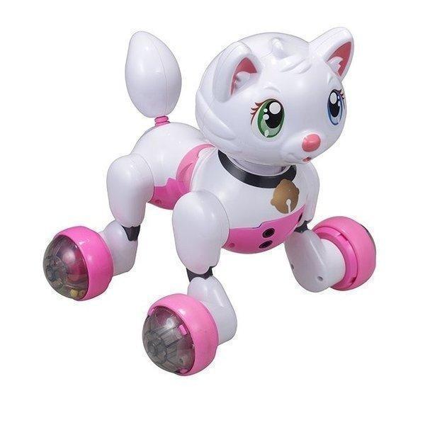 猫型ロボット。1人暮らしはもう寂しくない！！15の言葉を理解し、動く！説明書つきです一家に一台いかがでしょうか●本体サイズ:約:23×20×23cm ●本体重量:約820g●電源:アルカリ単3乾電池×4本(別売)●材質:ABS樹脂、他●保証...