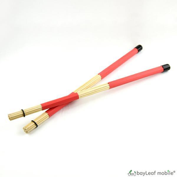 ドラムスティック ロッド バンブーロッド 40cm 竹 赤 ジャズ フォークミュージック 打楽器アクセサリー※こちらは一部の情報のみ表示しております。　必ず下部の【商品説明をもっと見る】から全ての情報をご確認ください。