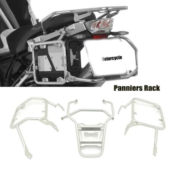 概要For BMW R1200GS ADV R1250GS Motorcycle Pannier Rack Saddlebag Bracket Top Case Box Rack Stainless Steel R 1200GS LC R1...
