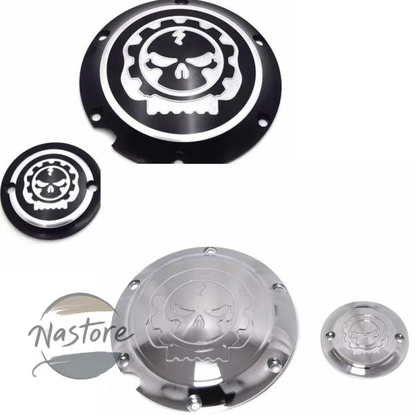 バイク gear skull engine derby timer cover ハーレー davidson スポーツスター xl 883 1200 iron parts bk カスタムパーツ 部品 アクセサリー当店の商品は海外製品が主となり...