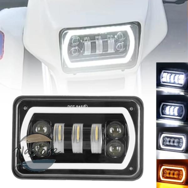 h4651 ヘッドライト カスタムパーツ カスタム ヘッド ライト 4x6インチ led 長方形ライト h4652 drl/ウィンカーライト カスタムパーツ 部品当店の商品は海外製品が主となります。画像をよくご確認お願いします。・商品はTO...