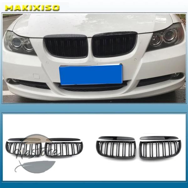 BMW car front kidney replacement grilles 3 series e90 e91 320i 323i 328i 335i 2005 2006 2007 2008 racing grill hood eyel...