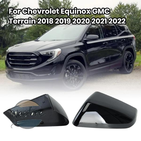 door mirror cover caps シボレー equinox gmc terrain 2018-22 us verison bright black car accessories カスタムパーツ 部品 アクセサリー当店の商品は海...