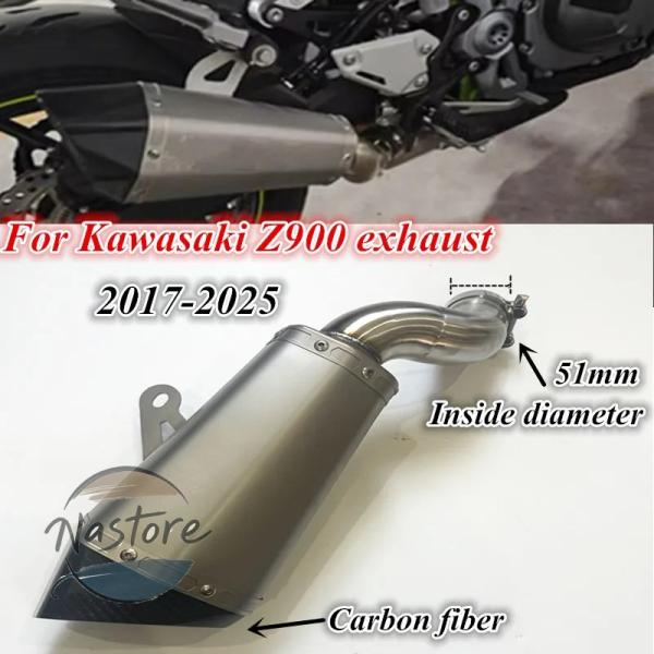 バイク マフラー 部品 カスタムパーツ アクセサリー カワサキ z900 a2 z900e 2017-2025 ステンレス製排気サイレンサーパイプ（ ）当店の商品は海外製品が主となります。画像をよくご確認お願いします。・商品はTOPもしくは...
