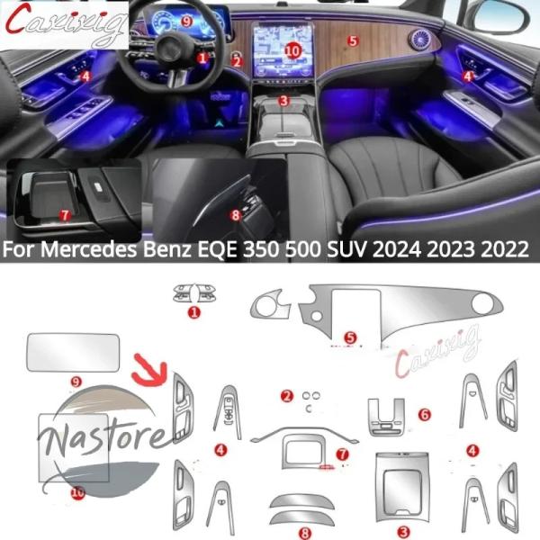 メルセデスベンツ mercedes benz ベンツ リア eqe 350 500 suv 2022-24 内フィルム ク tpu ギアパネル センターコンソール カスタムパーツ 部品当店の商品は海外製品が主となります。画像をよくご確認お願...