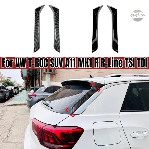 リア キット VW T-ROC SUV A11 MK1 R-LINE TSI TDI 2017-2023 ウィンドウ サイドスポイラー ウィング