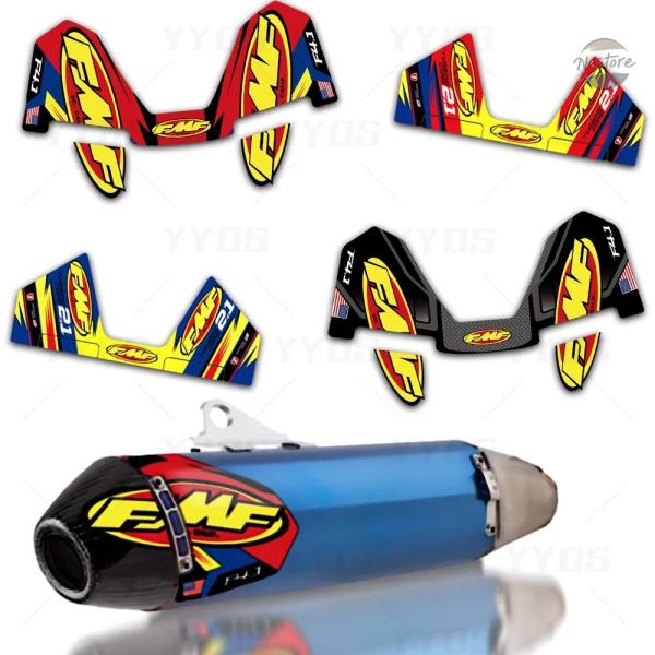 バイク カスタム fmf so california powercore 2t 4t 装飾アクセサリー レーシングエキゾーストパイプアウターステッカー 部品 カスタムパーツ