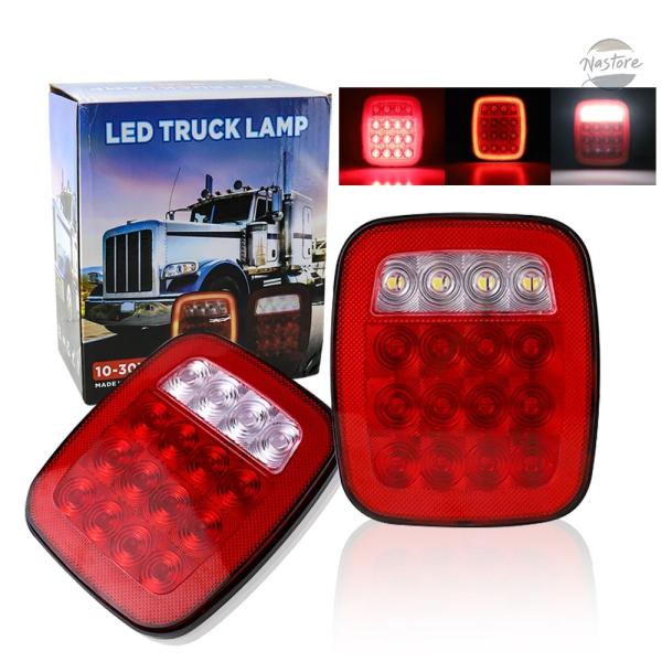 ブレーキ 1979〜2006年式 ジープ ラングラー YJ TJ CJ ピックアップトラック 16LED ストップ リバース フローティング