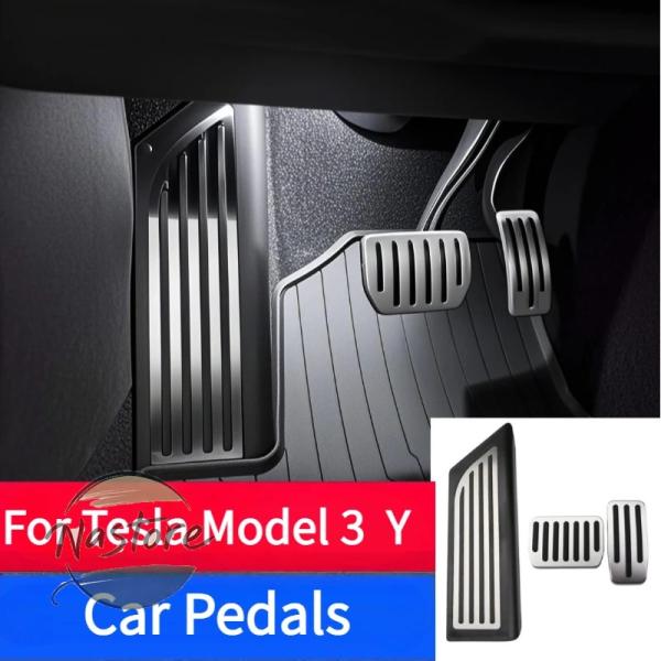 テスラ tesla カバー ブレーキ カスタム ペダルモデル 3 mdeol3 モデル y modely at 2017-20 2021 燃料ガスペダルペダルアクセサリー