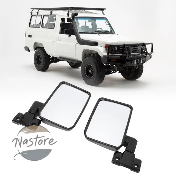 トヨタ toyota 1 ペア車左右バックミラードライバー 助手席側ドアミラー ランドクルーザー 70 75 78 シリーズ 1985-2013