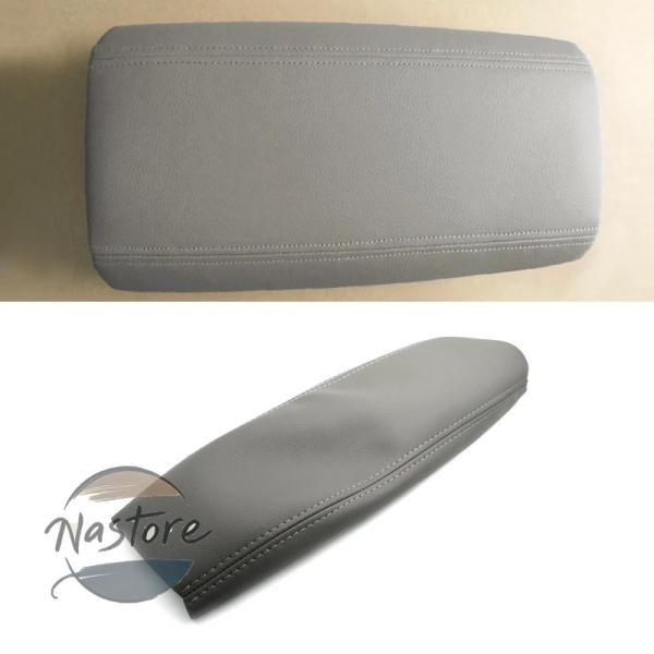 ボルボ カバー アームレスト s80 1999-2002-2005 2006マイクロレザーセンターコンソールボックスrepalcementトリムグレー