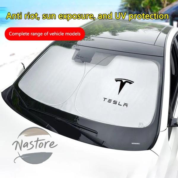 テスラ tesla カバー フロント ウィンドウサンシェードサンシェード uv プロテクターガラスバイザーモデル 3 y s x 2021 ロードスター