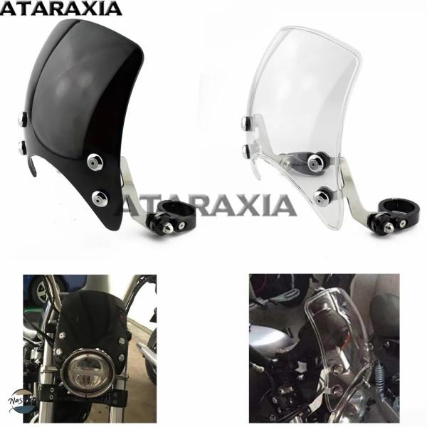 39MM-41MM バイク WINDSHIELD ADJUSTABLE WIND DEFLECTOR WINDSCREEN ハーレースポーツスター 883 1200 ROADSTER XL1200R CUSTOM XL883当店の商品は海外...