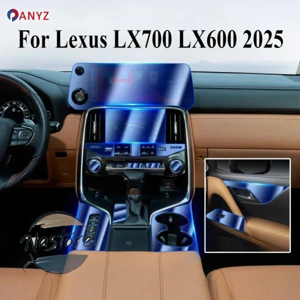レクサス LX700 LX600 2025 PPF フィルム インテリア アクセサリー クリア TPU ナビゲーションギア パネル センター コンソール ステッカー