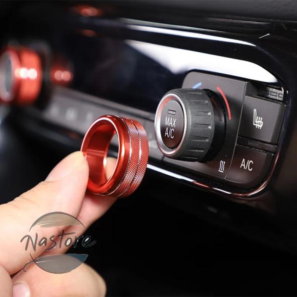 トヨタ GR スープラ MK5 A90 2019 2022 合金 エアコン ボリュームノブリング アクセサリー