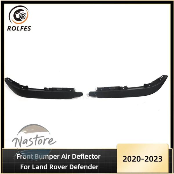 ROLFES ABS ブラック フロント バンパー ディフレクター リップスポイラー ランドローバー ディフェンダー 90 110 2020 2023 カーアクセサリー LR129426 LR129425