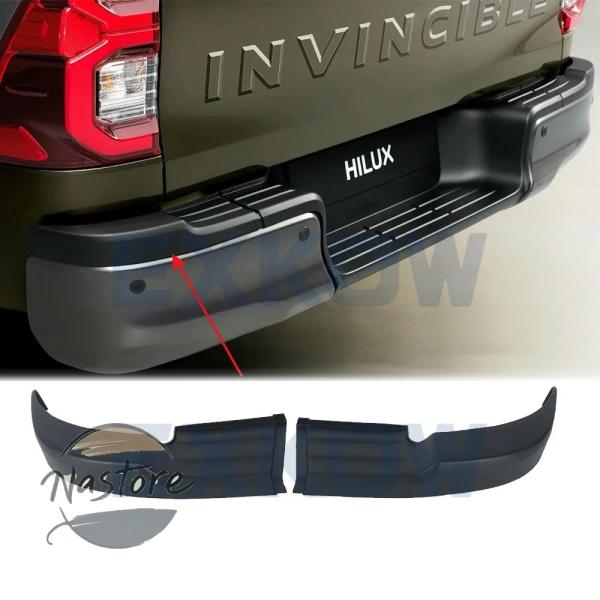 トヨタ ハイラックス ピックアップ VIII REVO 2015 21 リア バンパー プレート 52164 0K030 52163 0K040