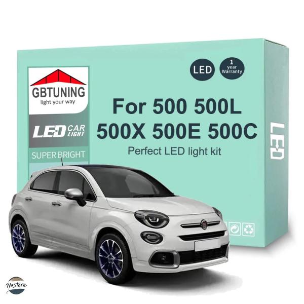 フィアット 500 500L 500X 500E 500C 2007 2015 18 車 LED 室内灯 電球 キット ドーム型 読書 トランク 車両ランプ CANバス