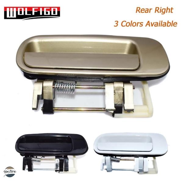 トヨタ ハンドル適合 外装 WOLFIGO ベージュ/ブラック/ホワイト エクステリアドア カスタム パーツ パーツ アクセサリー