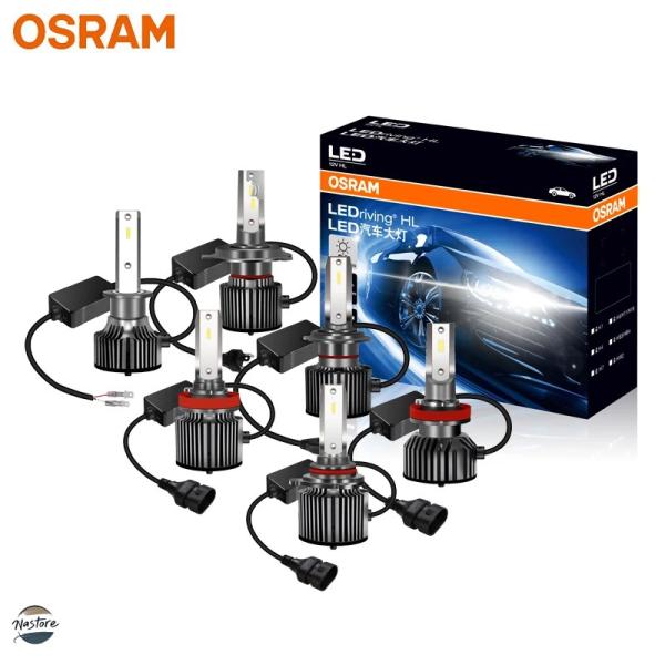 OSRAM LEDriving YLZ HL H7 H4 LED 車用ヘッドライト H1 H8 H11 H16 HB3 HB4 HIR2 9012 12V 6000K 超高輝度ホワイトランプ オートバルブ 2個