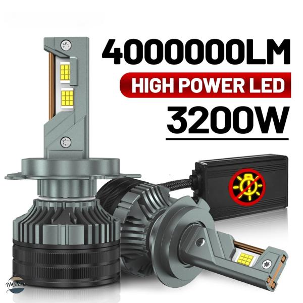 H7 H4 H11 LED ヘッドライト 4000000LM 3200W ハイパワー Canbus H1 H8 9005 HB3 9006 HB4 9012 HIR2 ランプ 6000K 車用ライト 12V