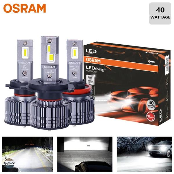 OSRAM H4 H7 H11 LED XLZ-40W 車用ヘッドライト H8 H16 HB3 HB4 9005 9006 9012 LEDriving 超高輝度 6000K ホワイト LED 車用アップグレードランプ