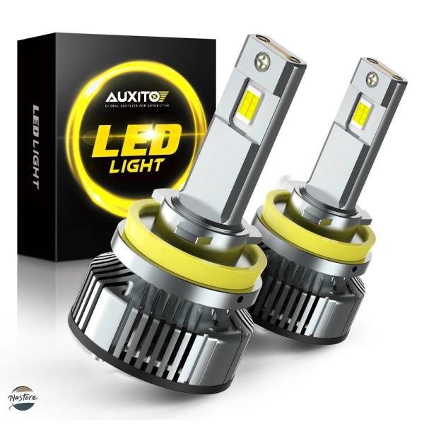 AUXITO 2x 30000LM 超高輝度 H11 H8 H9 9005 HB3 LED CANbus エラーなし 360 ヘッドライトバルブ 9012 HIR2 H13 LED ヘッドライト オートランプ