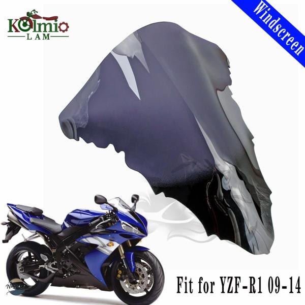 2009 - 2014 YZF-R1 YZF R1 オートバイアクセサリー ウィンドシールド ウィンドスクリーン YZFR1 YZF 1000 2010 2011 2012 2013 ウィンドスクリーンに適合